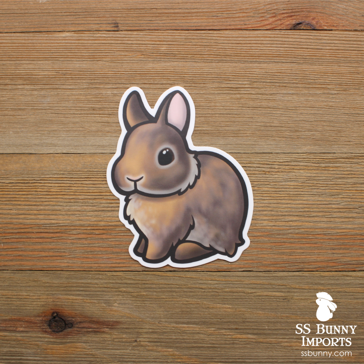 Lilac agouti dwarf bunny sticker – SS Bunny Imports