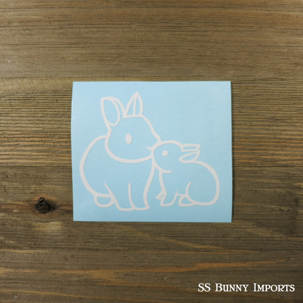 Dwarf bunny family decal – SS Bunny Imports