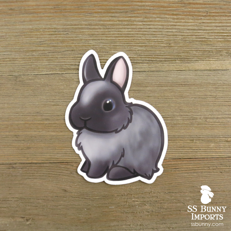Smoke pearl dwarf rabbit sticker – SS Bunny Imports