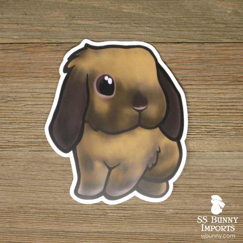 Black tort lop bunny sticker - Linder – SS Bunny Imports