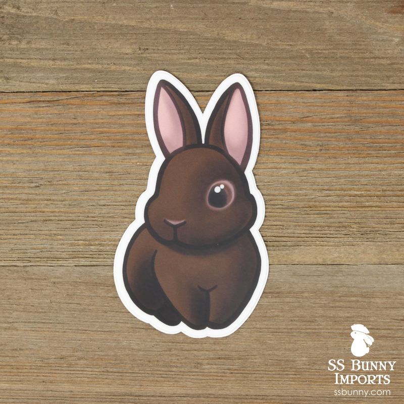 Chocolate rabbit sticker – SS Bunny Imports