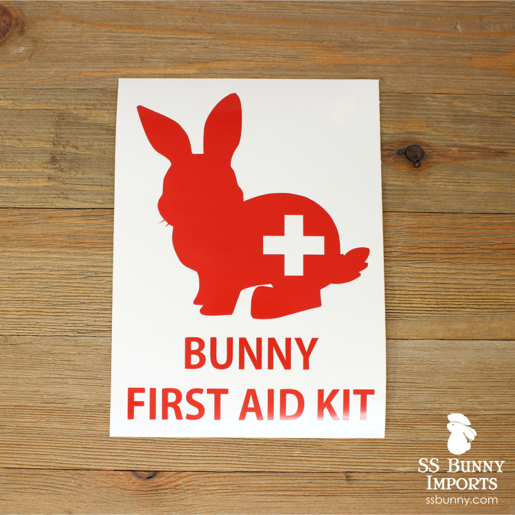 First aid kit rabbit decal – SS Bunny Imports