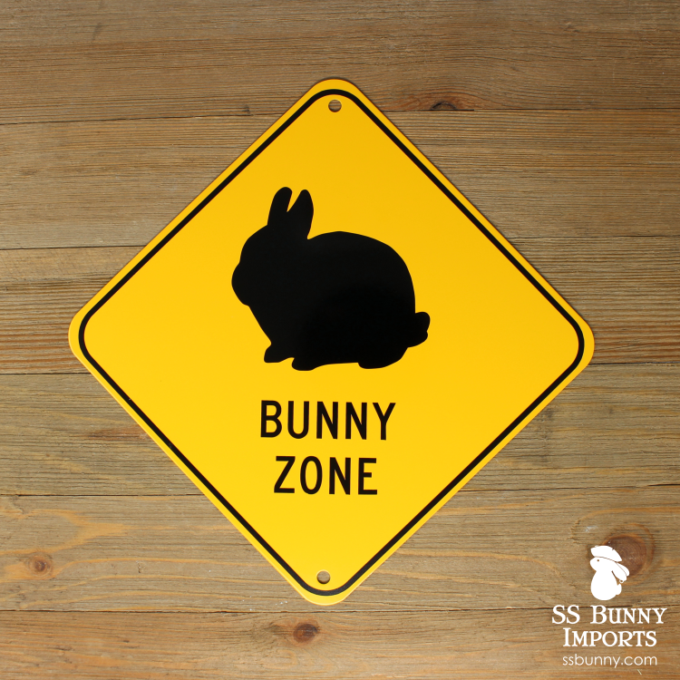 Dwarf Bunny Zone sign – SS Bunny Imports