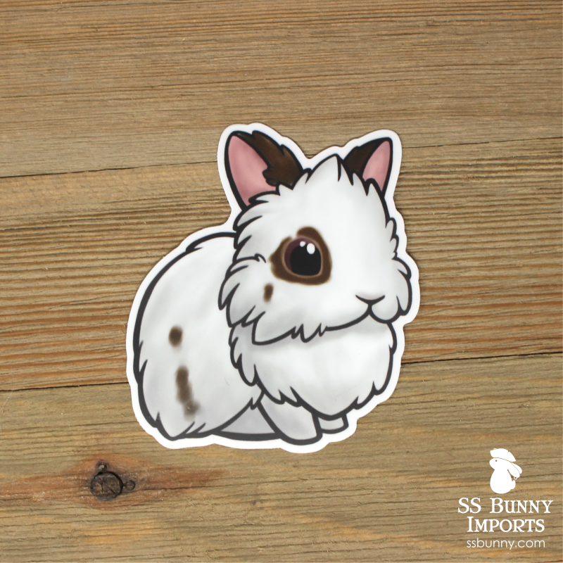 Charlie chocolate lionhead sticker – SS Bunny Imports