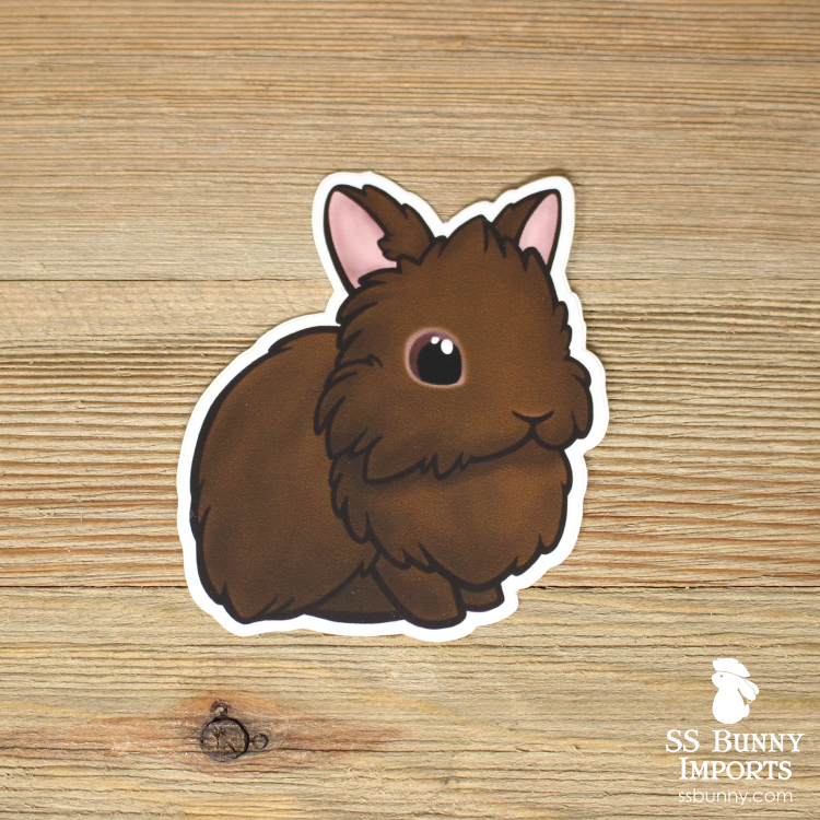 Chocolate lionhead sticker – SS Bunny Imports