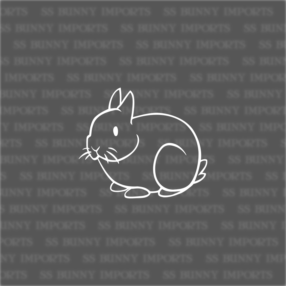 Stick figure dwarf bunny decal – SS Bunny Imports