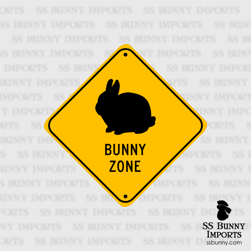 Dwarf Bunny Zone sign – SS Bunny Imports
