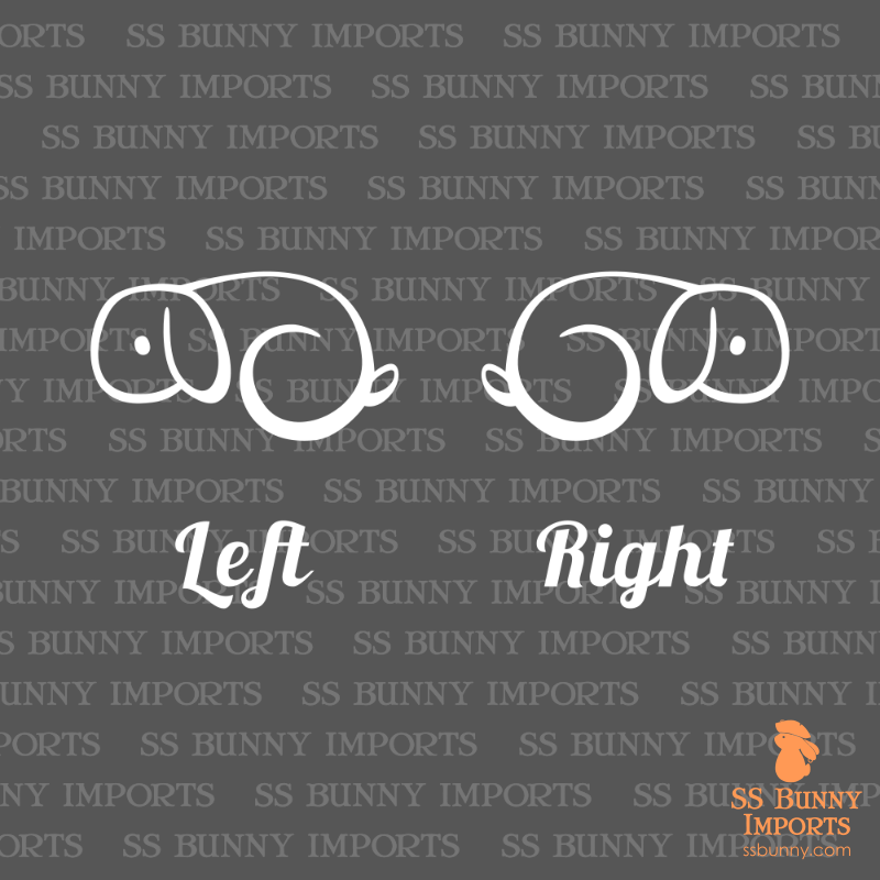 Simple lop rabbit decal – SS Bunny Imports